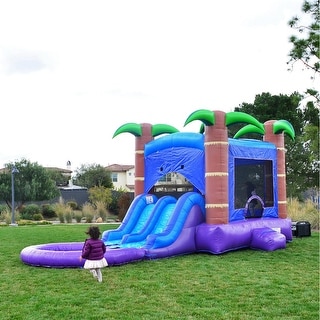 HeroKiddo Enchanted Forest Bounce House & Water Slide Combo w ...