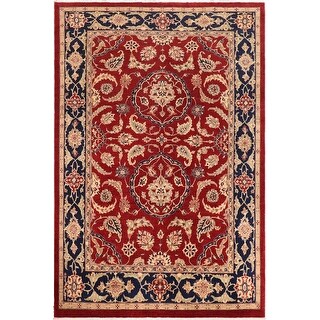 Oriental Ziegler Glennie Red Blue Hand-knotted Wool Rug - 10 ft. 6 in ...