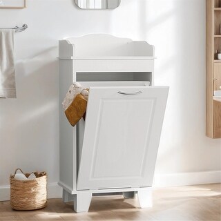 31" Tilt Out Laundry Hamper, Free Standing Home Organizer Hamper - Bed ...