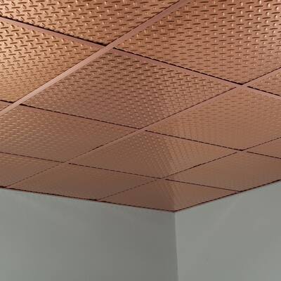 FASÄDE Diamond Plate Revealed Edge Decorative Vinyl 2ft x 2ft Lay in ...