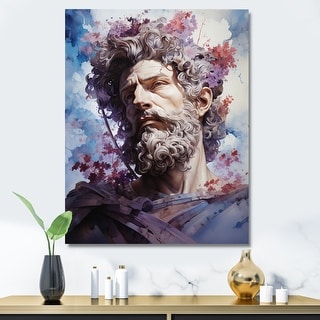 Designart "Emperor Marcus Aurelius Portrait" Emperor Wall Decor - Bed ...
