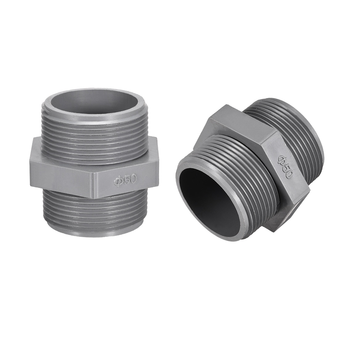 Pipe Fittings Connector G3/4 x G3/4 Male Thread Adapter Plastic Hex ...