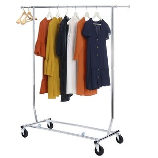 Adjustable Height Clothing Garment Rack Rolling - Bed Bath & Beyond ...