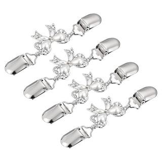 4pcs Sweater Clips Cardigan Collar Clips Bow-knot Shawl Clips - Bed ...