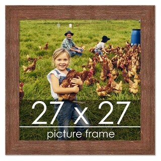27x27 Distressed/Aged Color Wood Picture Square Frame - Bed Bath ...