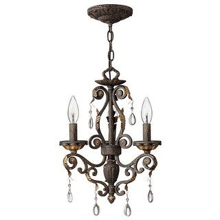 Hinkley Lighting Clarke 2 Light 15" Wide Semi-Flush Drum Ceiling - Bed ...