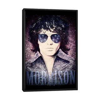 iCanvas "Jim Morrison Psychedelic Poster" by Radio Days Framed Canvas ...