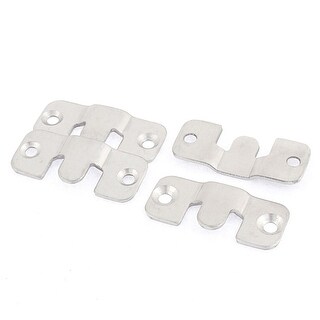 Furniture Photo Frame Interlock Bracket Connector Hook 4 Pcs - Silver ...