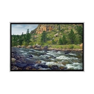 iCanvas "Rapids With Cliffs Above Cache La Poudre River, Colorado" by ...