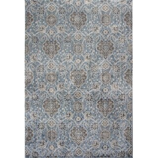 2' x 3' Viscose Ivory or Blue Accent Rug - 3'6" Round - Bed Bath ...