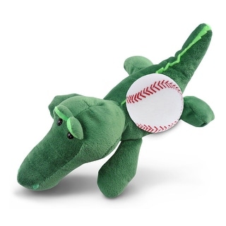 DolliBu Soft Huggable Alligator Stuffed Animal with Baseball Plush Toy ...
