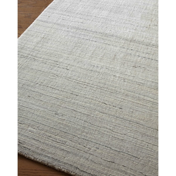 EXQUISITE RUGS Palazzo Hand-loomed Wool/Bamboo Silk Aqua Area Rug ...