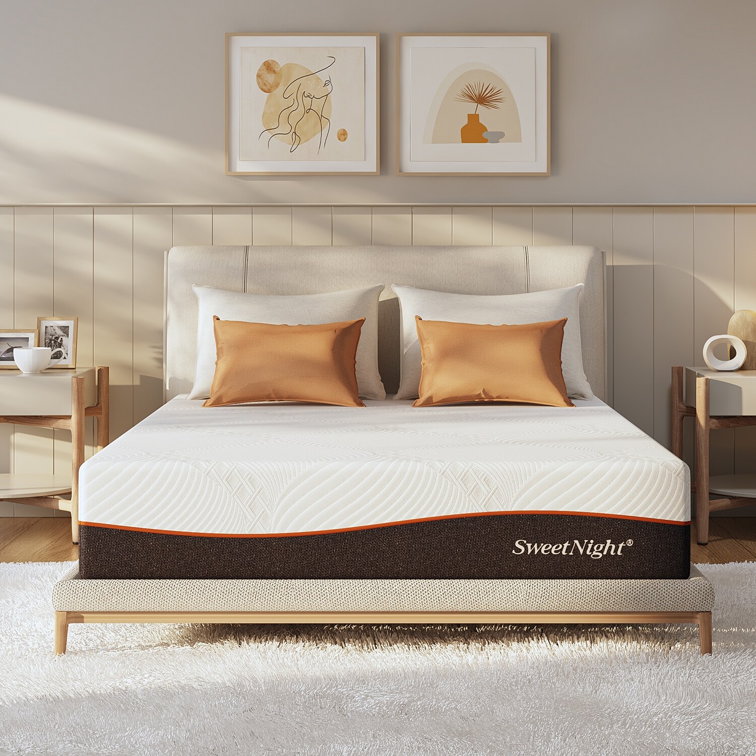 Sweetnight 14 Medium Plush Gel Memory Foam Mattress On Sale Bed Bath Beyond 40250319