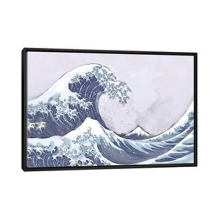 iCanvas "Tsunami" by Thomas Little Framed Canvas Print - Bed Bath ...
