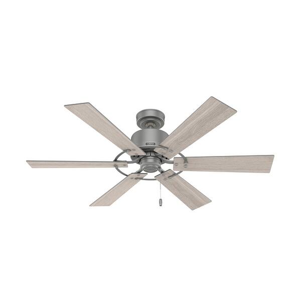 Hunter 52" Gilrock Windmill Ceiling Fan and Pull Chain - Industrial ...
