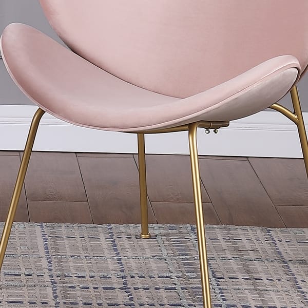 Modern Velvet Dining Chairs Set of 2, Fallow Living Room Accent Chairs ...