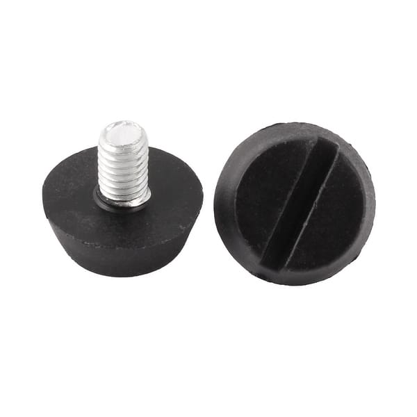 Plastic Base Table Adjustable Leveling Foot Glide 6mm Thread Dia 20pcs ...