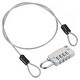 4 Digit Combination Lock with Security Cable Padlock Steel Lock Chain ...