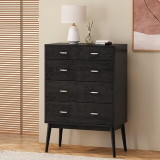 Modern 5 Drawers Storage Cabinets Chest With Storage Space - Bed Bath ...
