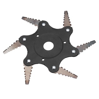 Steel Trimmer Head, 6 Teeth Weed Cutter Blade Steel Razor Trimmer Head ...