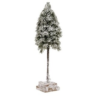 Heavy Snowy Weeping Pine Tree on Base - Bed Bath & Beyond - 41726319