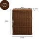 Woven Resin Wicker Laundry Hamper with Lid,17.3" x 13.8" x 23.6" - 17.3 ...
