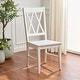 SAFAVIEH Yana Double X-Back Solid Wood Side Chair - 18"W x 22"D x 39"H ...