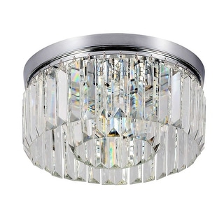 Modern Small Crystal Flush Mount Light with 6 Lights - Bed Bath ...