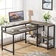 Tribesigns 55/53 inch Reversible L Shaped Computer Desk with Storage ...