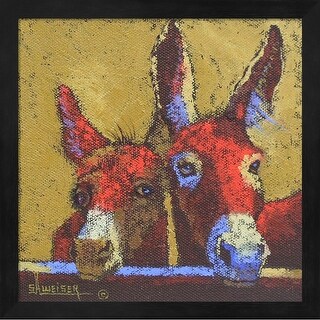Sharon Weiser 'Donkeys' Framed Art - Bed Bath & Beyond - 36591540