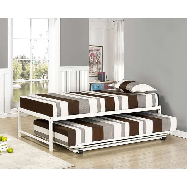 Hi Riser Twin Bed With Pop Up Trundle - Bed Bath & Beyond - 9659305