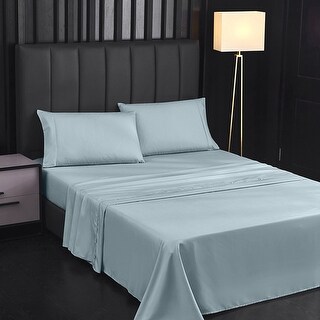 Abraded Plain 3 Piece Bed Sheet Set Twin/Full/Queen 3-Color - Bed Bath ...