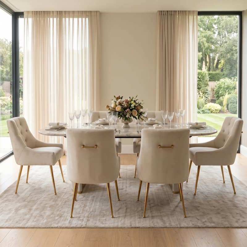Metal, Set of 6 Dining Chairs - Overstock