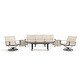 Winston Jasper 6-Piece Sofa, Swivel Lounge Chair and Drum Stool/Side ...