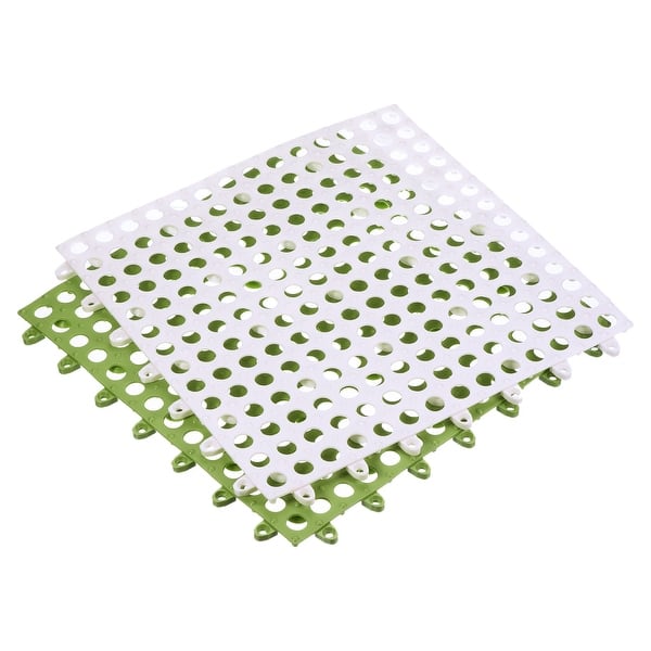 Interlocking Cushion 11.8x11.8" Plastic Non-Slip Drain Floor Tiles Mat ...
