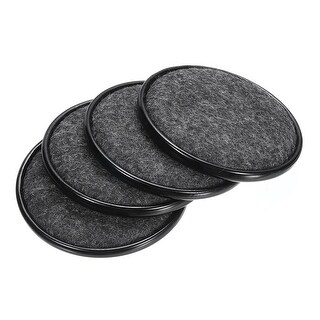 Furniture Sliders, 2 2/5" - Felt Round Sliding Pads, Black - Bed Bath ...