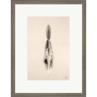 Nathan Larson 'Floating Feathers I Sepia' Framed Art - Bed Bath ...