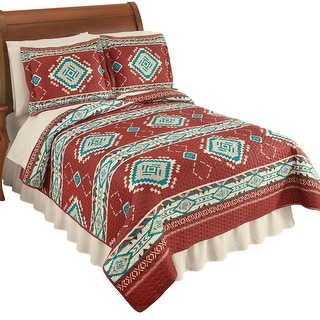 Colorful Southwest Aztec Pattern Quilt - Bed Bath & Beyond - 38297024