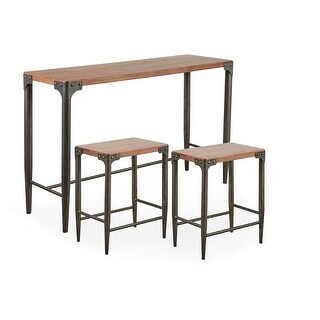 Caden Console Table and Counter Stool Set - 55" - Bed Bath & Beyond ...