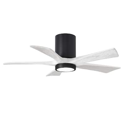 Matthews Fan Irene-5HLK 42-inch Matte Black Ceiling Fan with LED Light ...