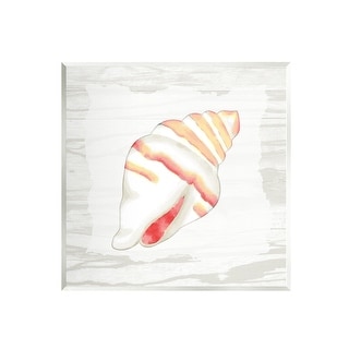 Stupell Conch Shell Patterned Wall Plaque Art Design by Anne Bailey ...