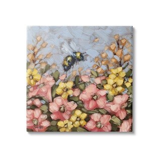 Stupell Bumblebee Summer Garden Meadow Canvas Wall Art by Sara G. Designs - Bed Bath & Beyond ...