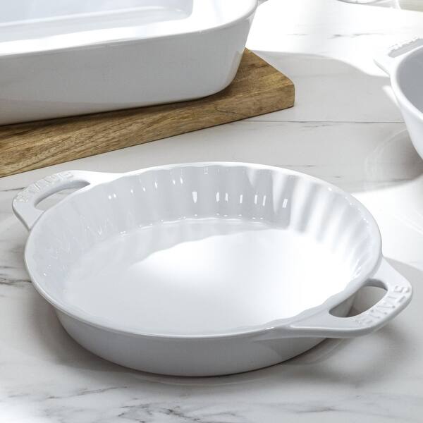 9 Inch White Ceramic Pie Dish - On Sale - Bed Bath & Beyond - 39489862