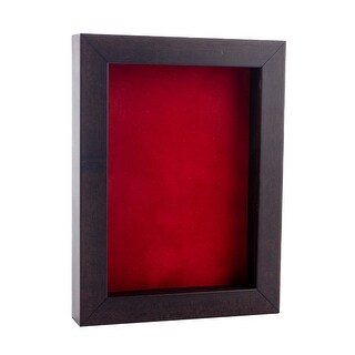18x22 Shadow Box Frame Brown Walnut Wood | 3/4" Usable Display Depth ...