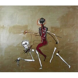 Riding with Death (1988) - Jean-Michel Basquiat - Bed Bath & Beyond ...