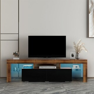 Vintage TV cabinet wood TV benches with black finish - Bed Bath ...