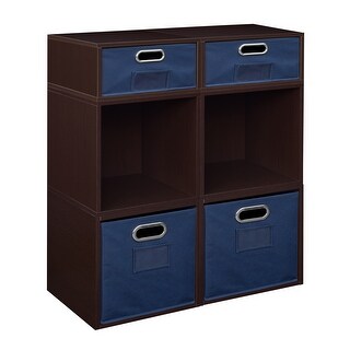 Noble Connect Storage Set- 4 Full Cubes/2 Half Cubes with Foldable ...