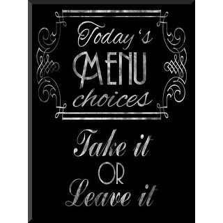 PTM Images 6-6235 Today's Menu Chalkboard-Look Sign - Black - Bed Bath ...