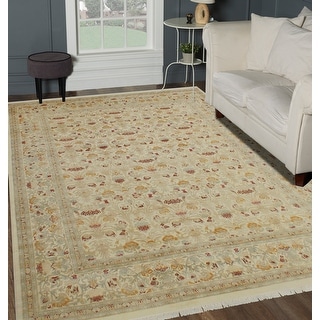 Noori Rug Pak-Persian Saira Ivory/Lt. Grey Rug - 7'11" x 10'0" - Bed ...