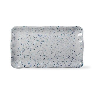 Terrazzo Melamine Rectangle Dinnerware Serving Tray Platter - Bed Bath ...
